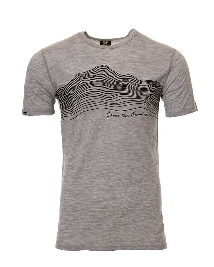 XTM Torquay Plus Size Merino Wool T-Shirt Light Grey Sizes - 6XL